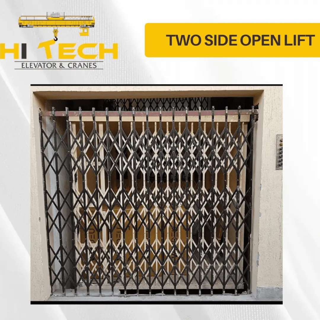 Two Side Open Lift Manufacturer | Hi Tech Elevator & Cranes